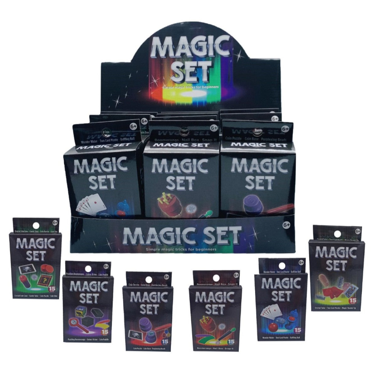 Magic Set Assorted 15 DIFFERENT TRICKS – Funhouse Toys & Collectables