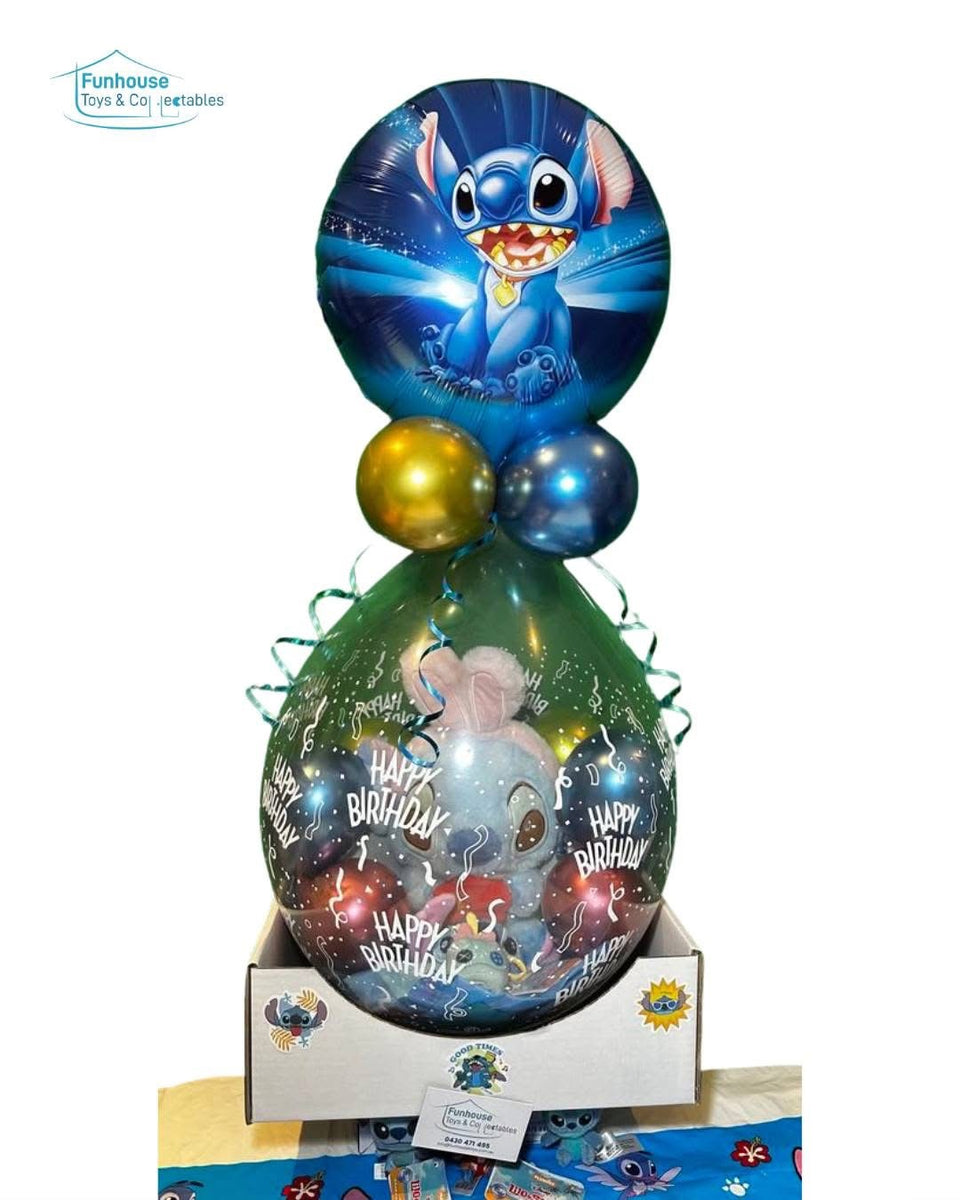 Disney Stitch Balloon Filled with toys Customised to order – Funhouse ...