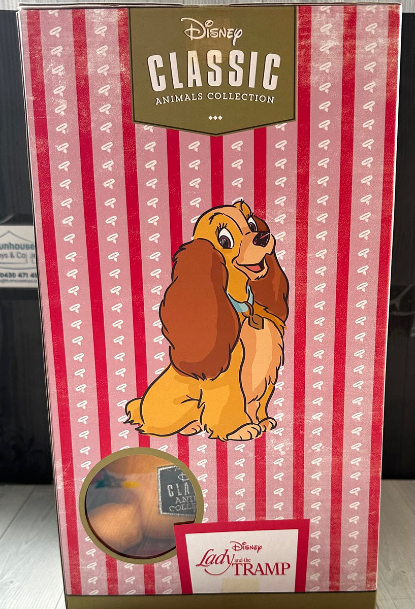 DISNEY LADY & THE TRAMP CLASSIC LARGE PLUSH 70 YEAR LIMITED EDITION (C ...