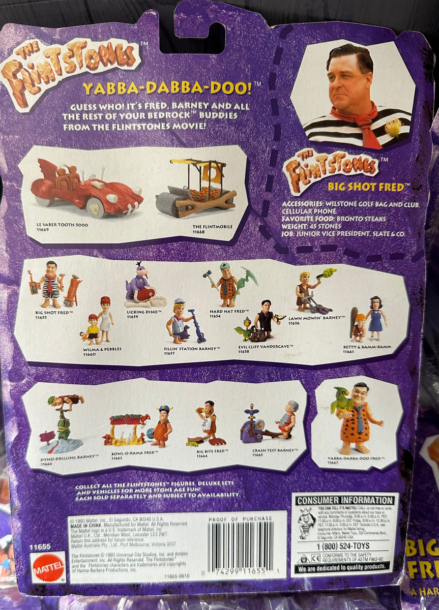 The Flintstones - Big Shot Fred Action Figure - 1993 Mattel 11655 ...