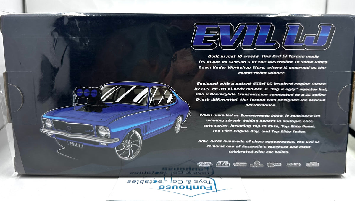 HOLDEN EVIL LJ Torana 1:24 Scale Blue DDA Collectibles Diecast model ...