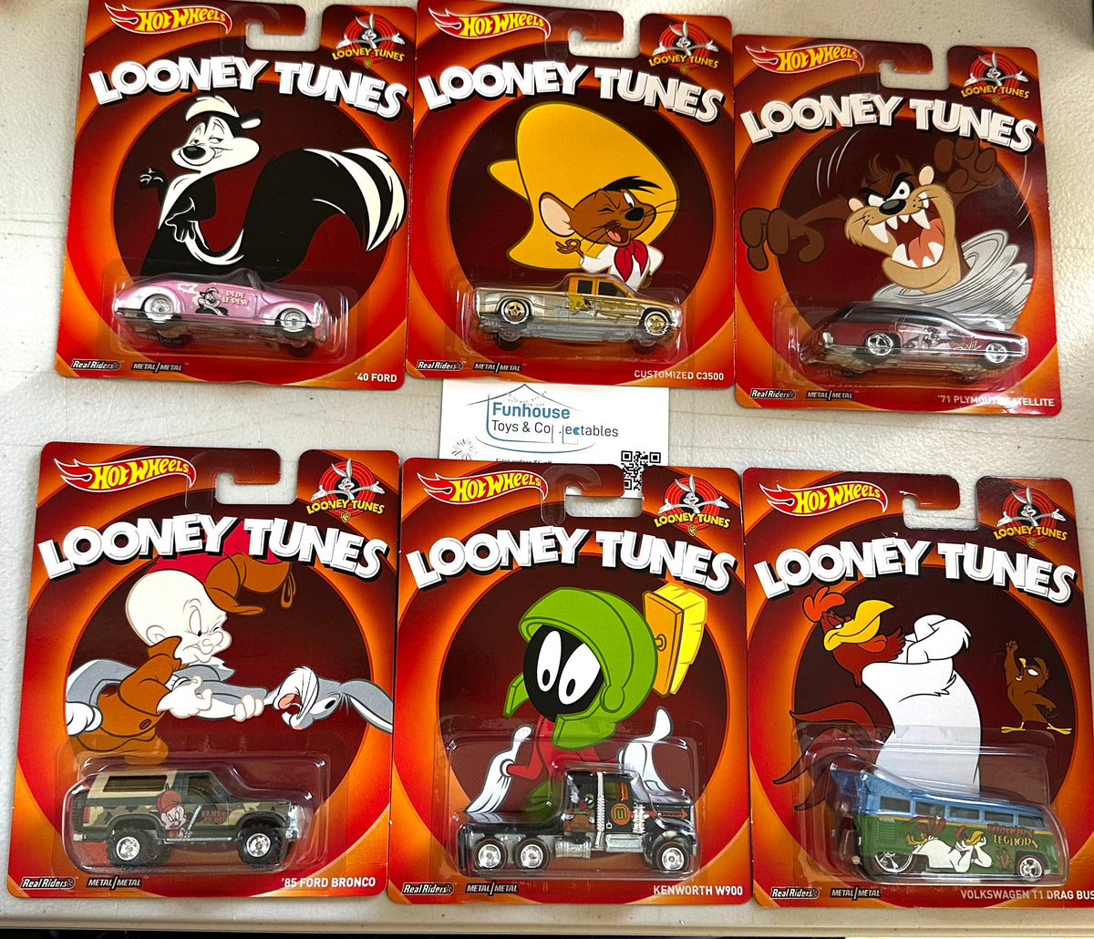 Hot Wheels Looney Tunes 1:64 SET OF 6 FROM 2013 – Funhouse Toys ...