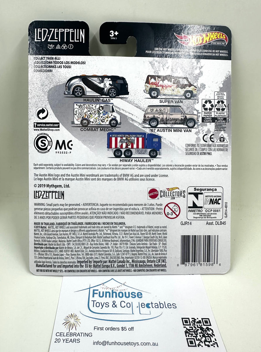 *HOT WHEELS POP CULTURE 2020 LED ZEPPELIN HAULIN' GAS – Funhouse Toys ...