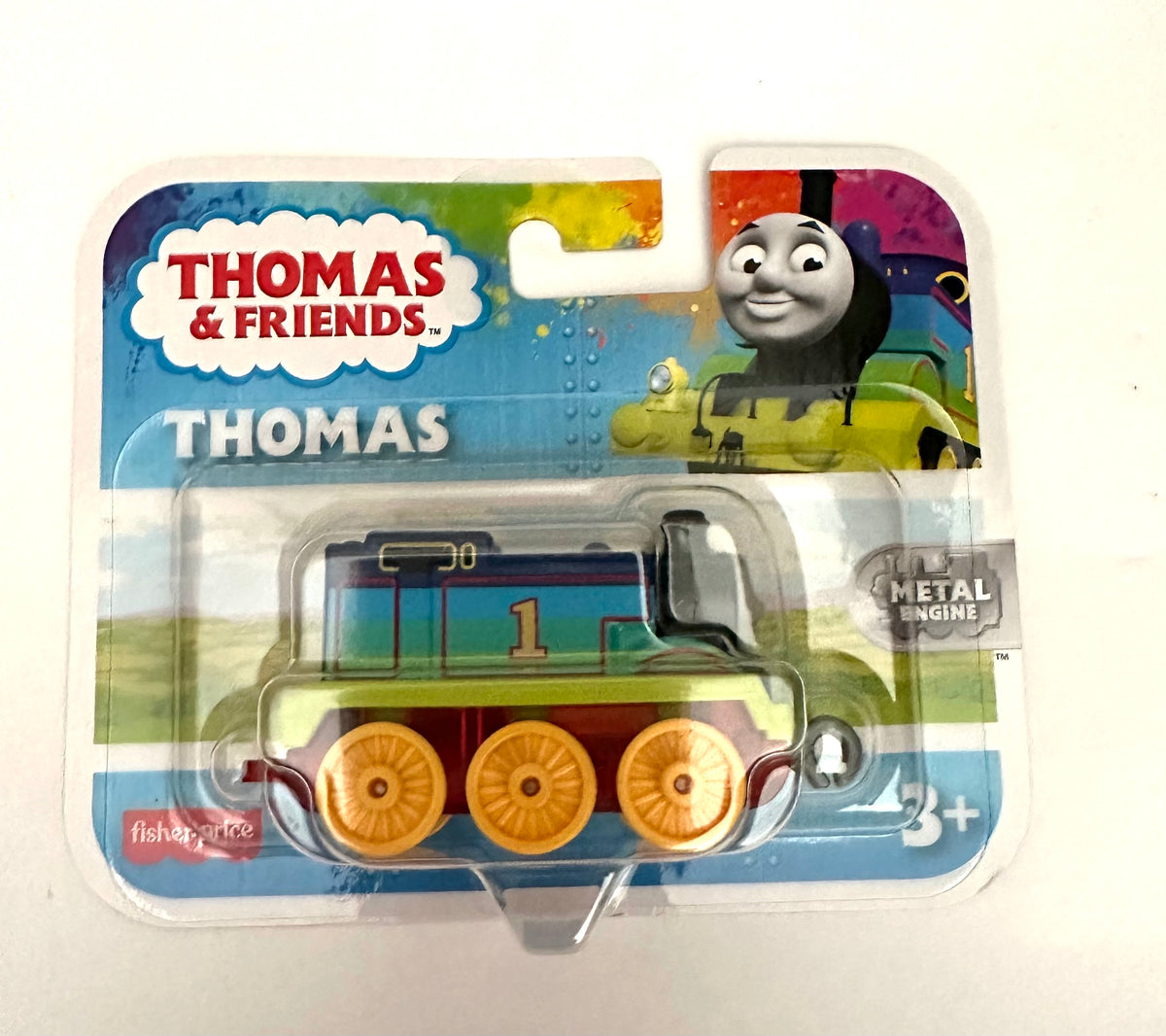 THOMAS & FRIENDS - THOMAS BRIGHT COLOURS METAL ENGINE FISHER PRICE 202 ...