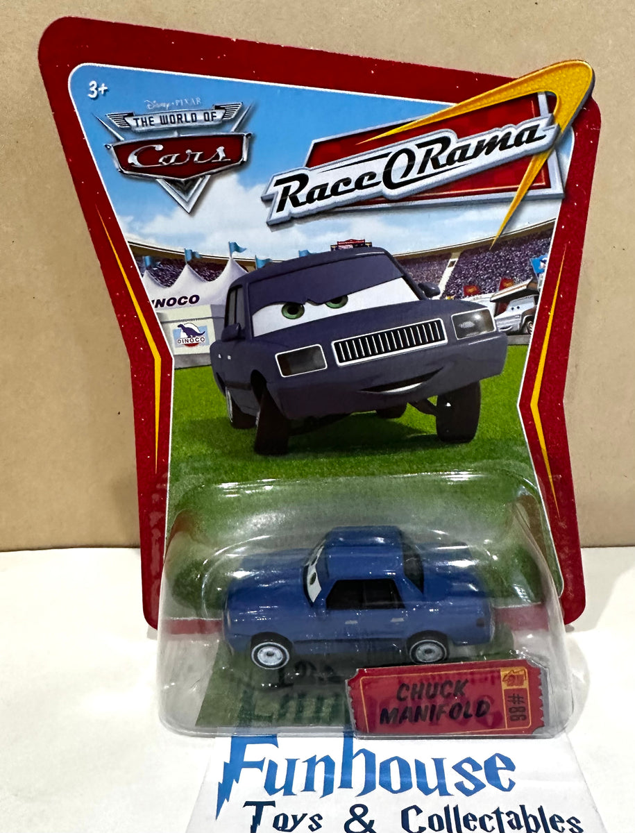 DISNEY PIXAR CARS RACE O'RAMA " CHUCK MANIFOLD" NO:98 MATTEL ...