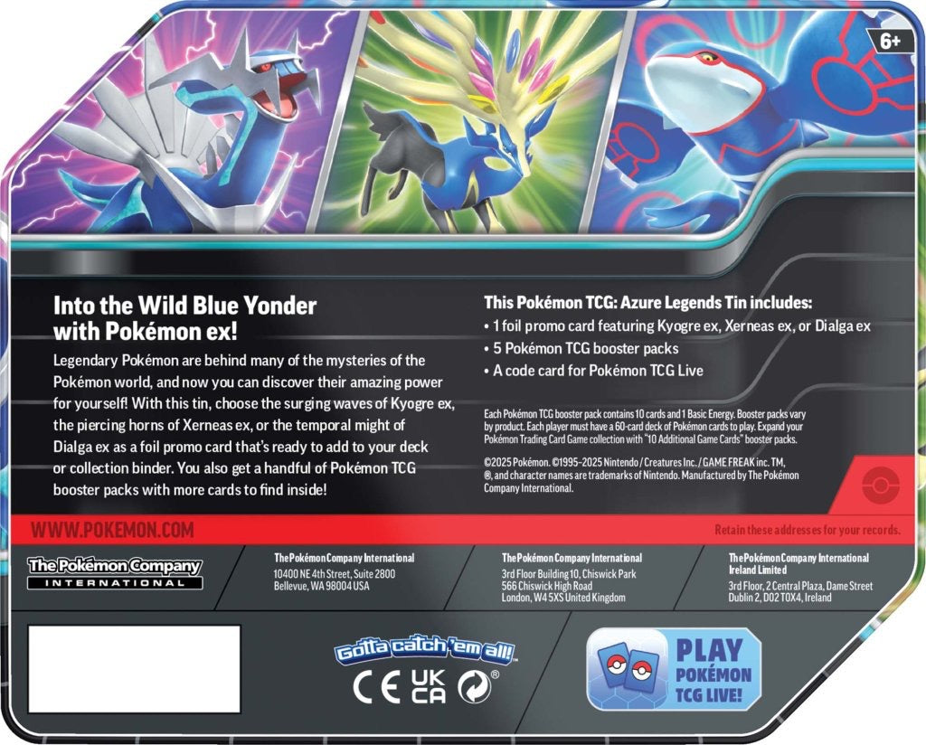 Pokemon TCG: Azure Legends Tin (Dialga Ex) – Funhouse Toys & Collectables