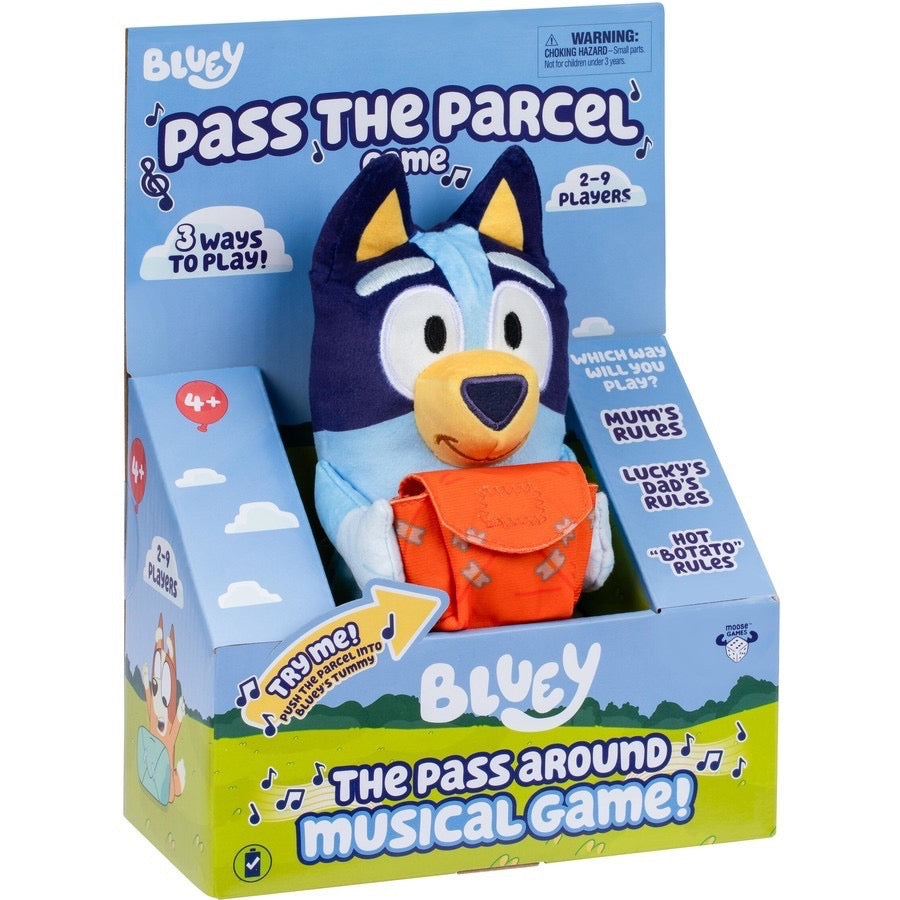 Bluey Pass the Parcel Musical Game Lisenced Bluey Game – Funhouse Toys ...