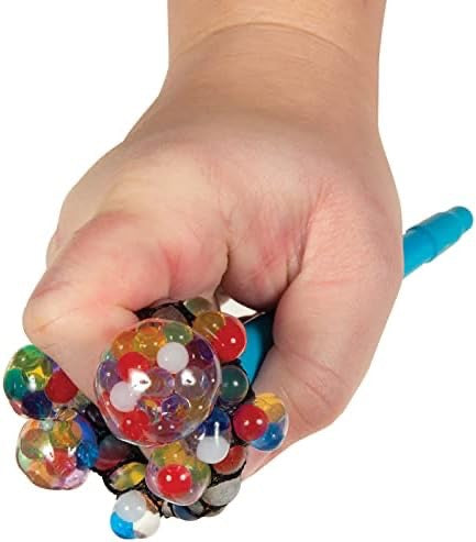 RAINBOW MESH Boba Ball Pen FIDGET SQUEEZY TOP – Funhouse Toys ...