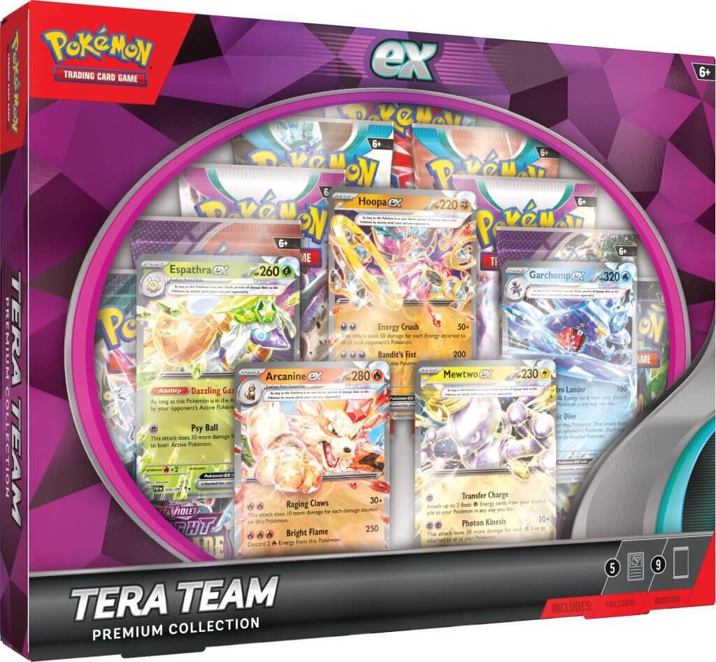 POKÉMON TCG Tera Team Premium Collection – Funhouse Toys & Collectables
