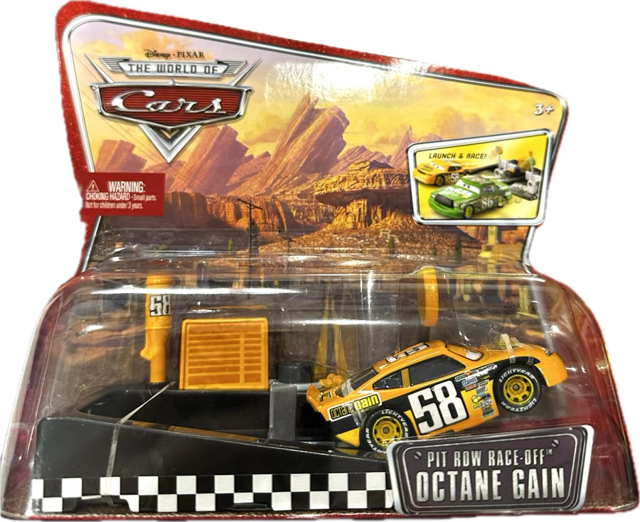 Disney Pixar Cars - The World of Cars Pit Row Race-Off OCTANE GAIN LAU ...