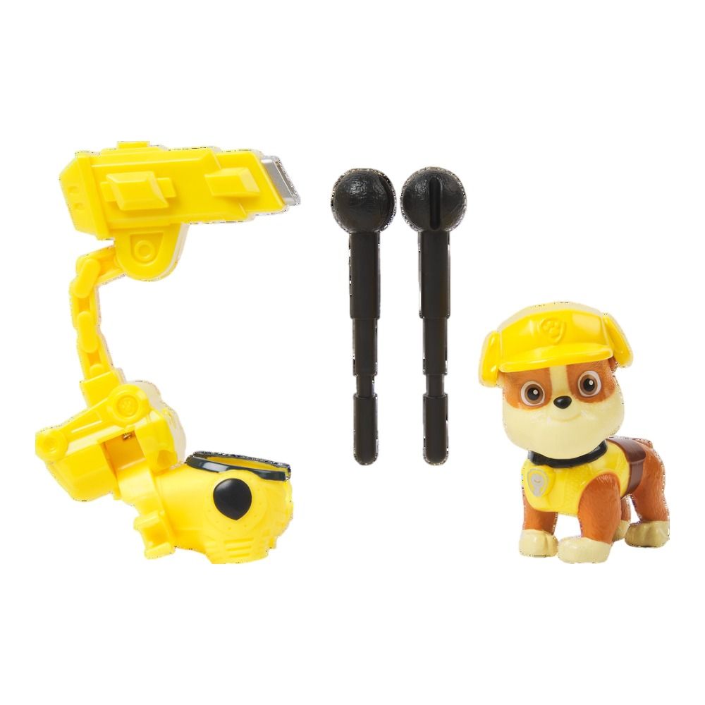 Paw Patrol The Mighty Movie Hero Pup Rubble Action Figure – Funhouse ...