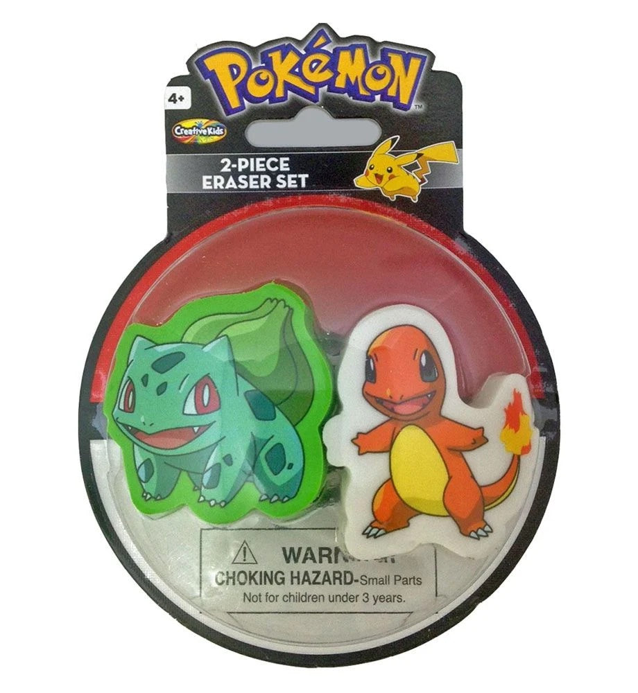 Pokemon 2 Piece Eraser Set – Funhouse Toys & Collectables
