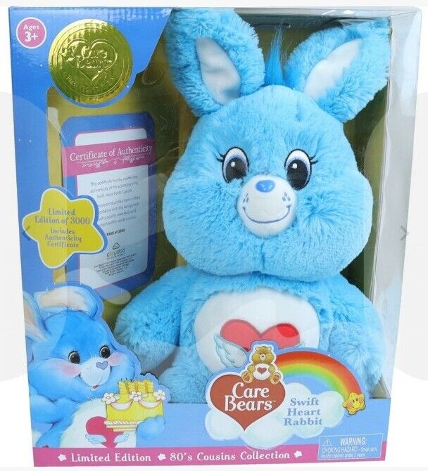 Care Bears 80's Cousin ~ Swift Heart Rabbit ~ Limited Edition Plush No ...