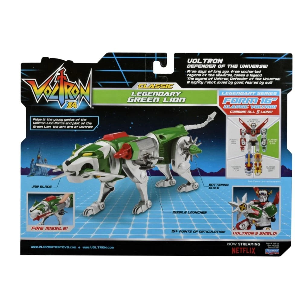 Voltron 84 Classic Legendary Green Lion Combinable Action Figure ...