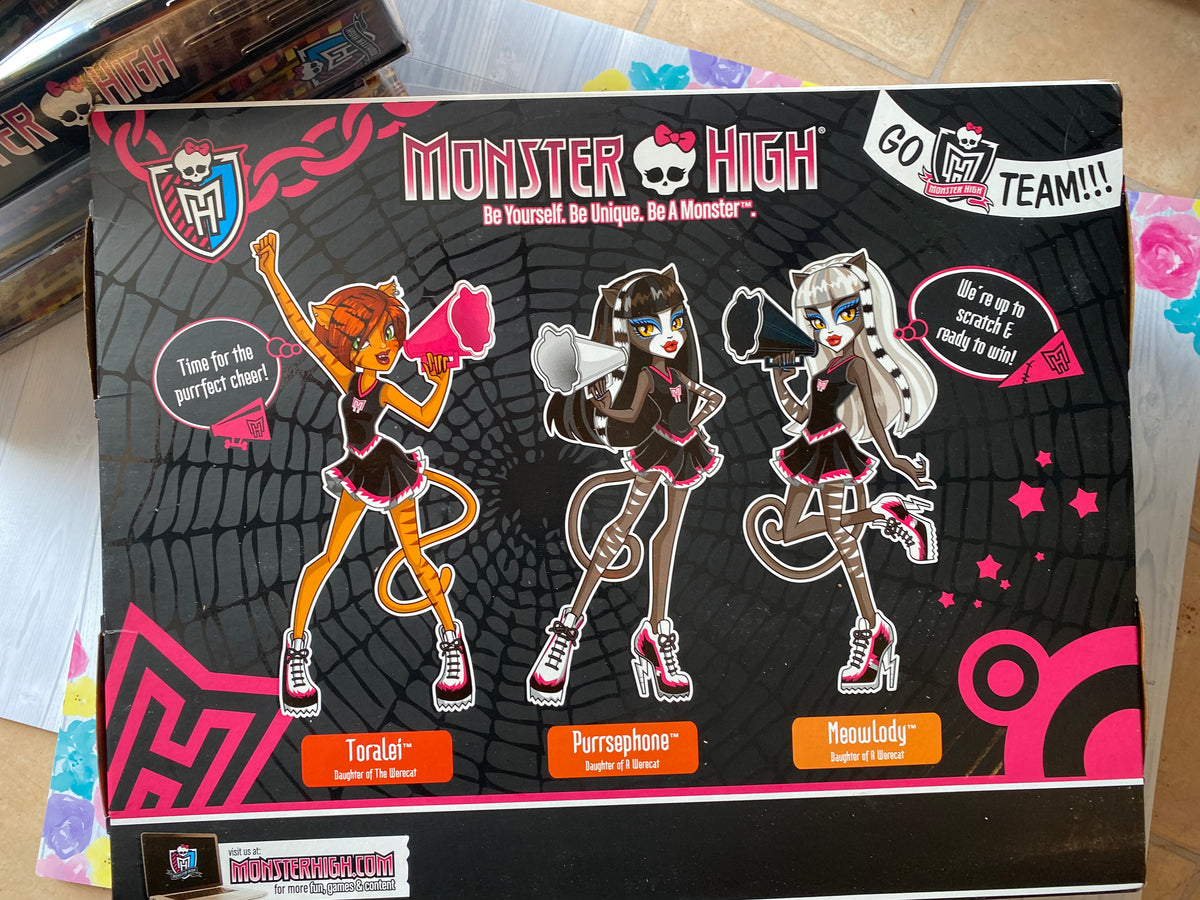 Monster High Fearleading 3 Pack Purrsephone Toralei & Meowlody ...