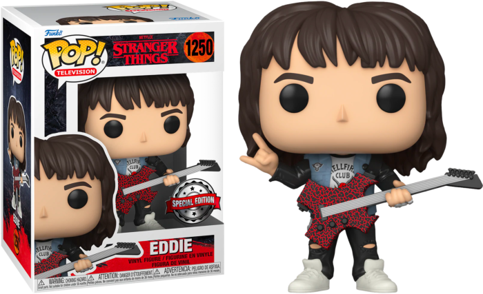 Stranger Things 4 - Eddie with Guitar Pop! Vinyl Figure #1250 ...