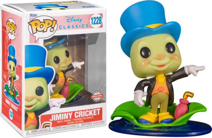 Pinocchio - Jiminy Cricket on Leaf Pop Vinyl! 1228 – Funhouse Toys ...