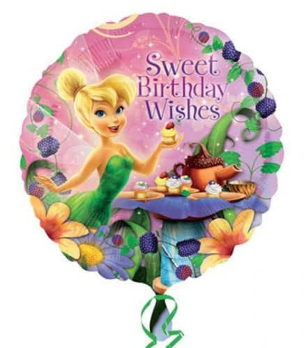 Tinkerbell Sweet Birthday Wishes Foil Balloon – Funhouse Toys ...